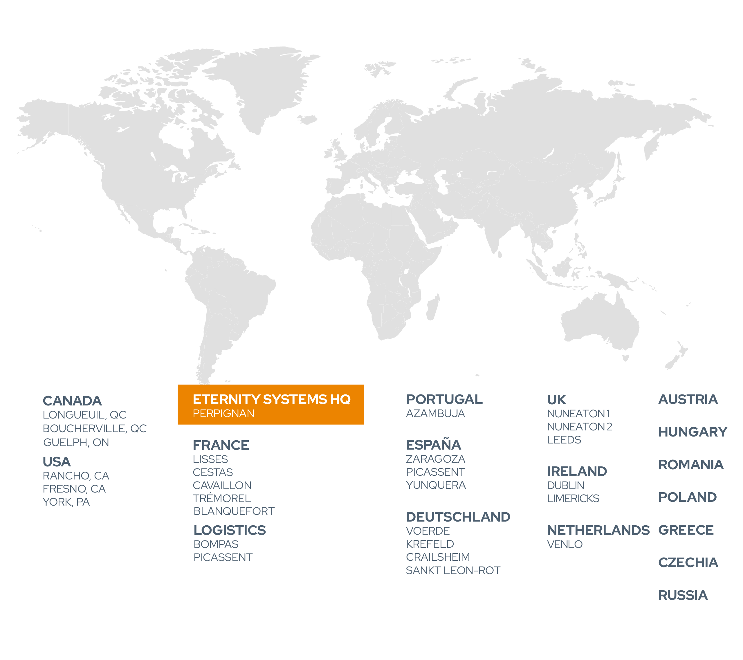 Our locations - Eternity Systems